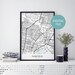 Footscray, Melbourne City Map Print Wall Art Print at Home Digital ...