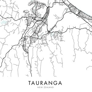 Tauranga, New Zealand City Map Print Wall Art | Print at Home | Digital ...