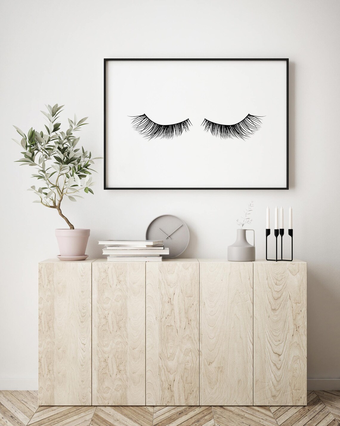Lashes Fashion Line Drawing Print Wall Art | 4x6 5x7 A4 A3 A2 A1 - Etsy