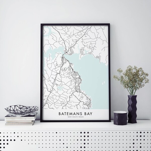 Batemans Bay Map - Etsy