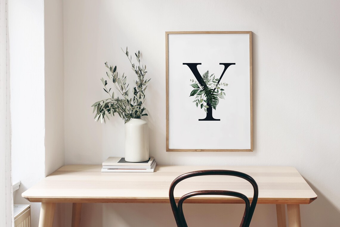 Letter Y Alphabet Abstract Print Wall Art | 4x6 5x7 A4 A3 A2 A1 - Etsy