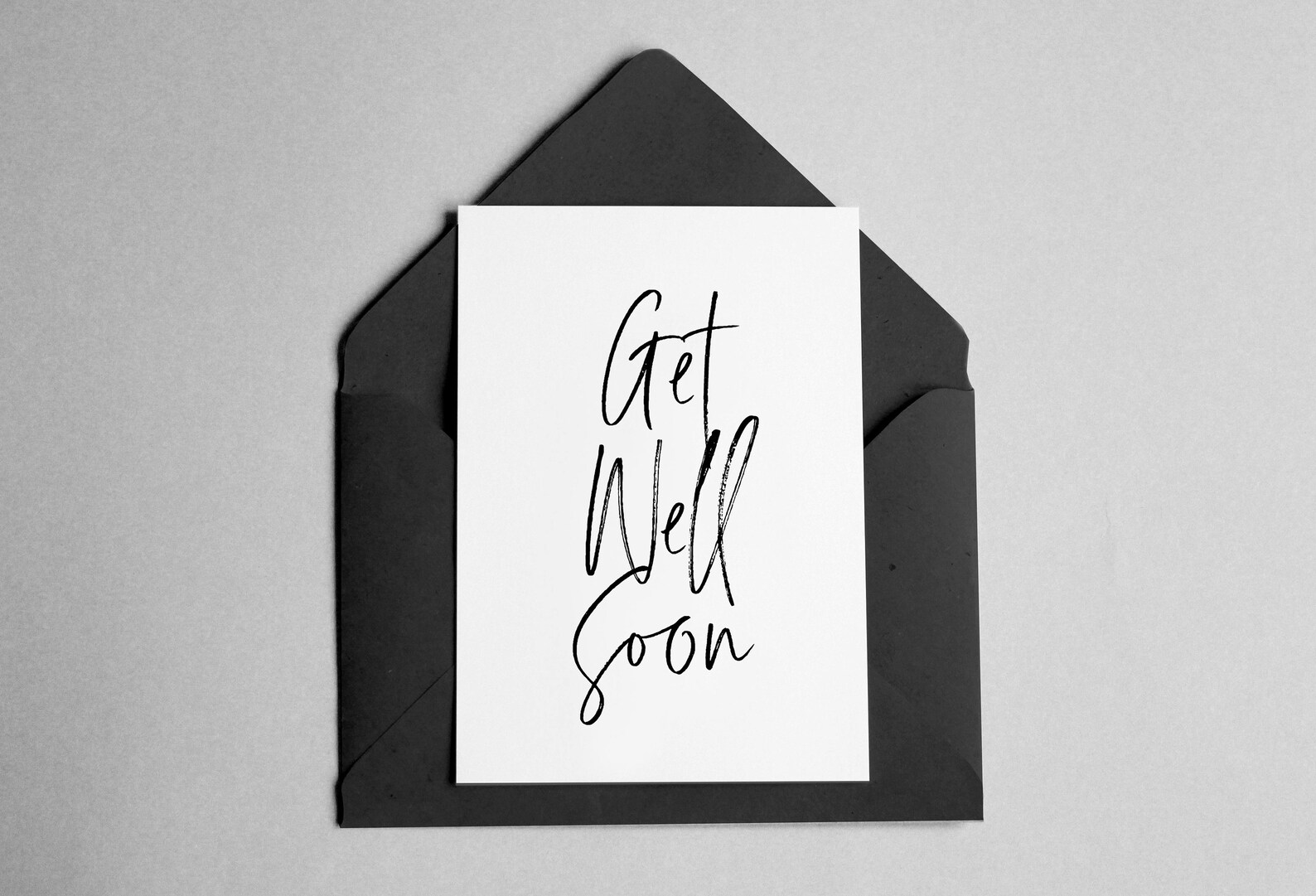 Get Well Soon Card Brush Font get Well Soon | Etsy