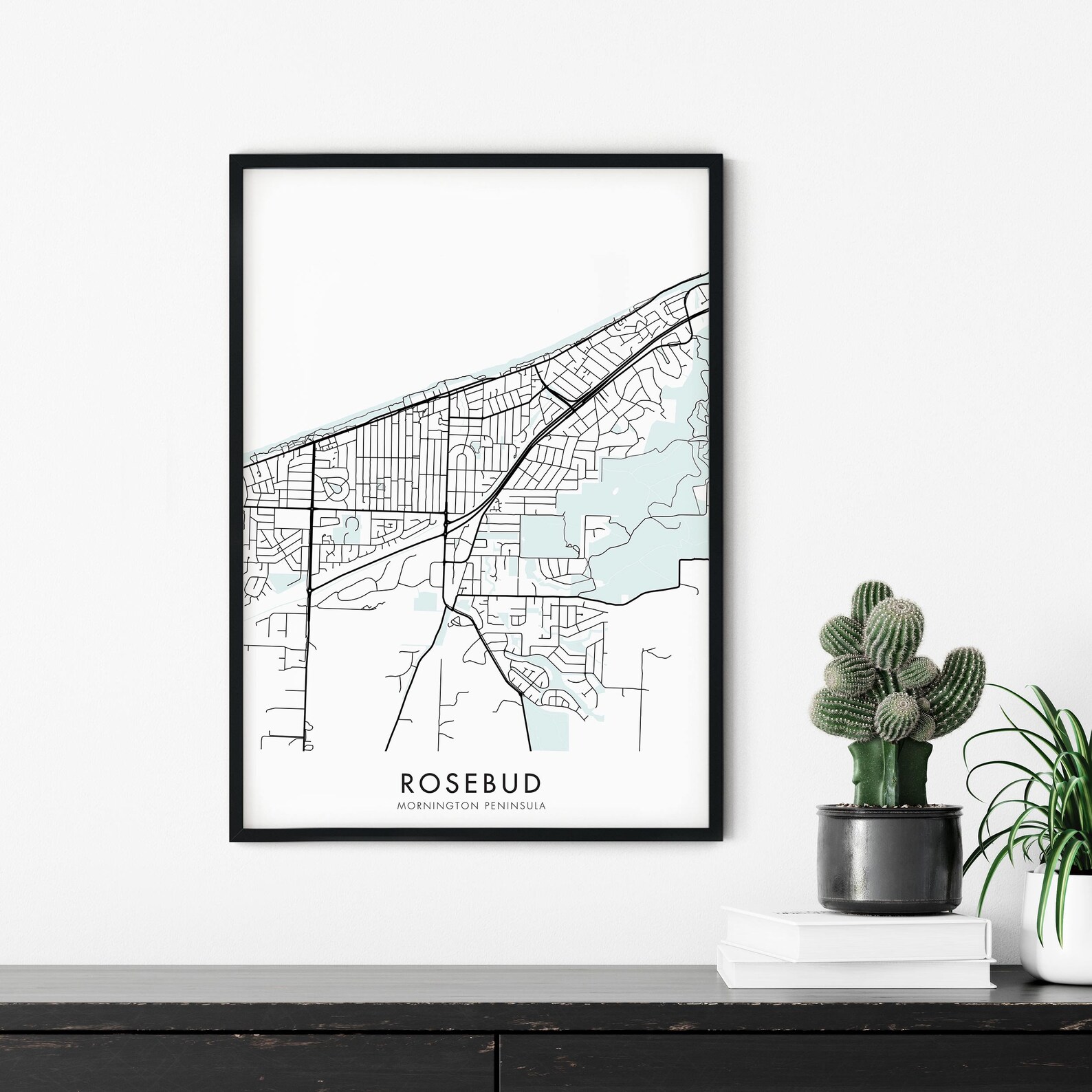 Rosebud, Mornington Peninsula, Victoria, Australia Art, City Map Print ...
