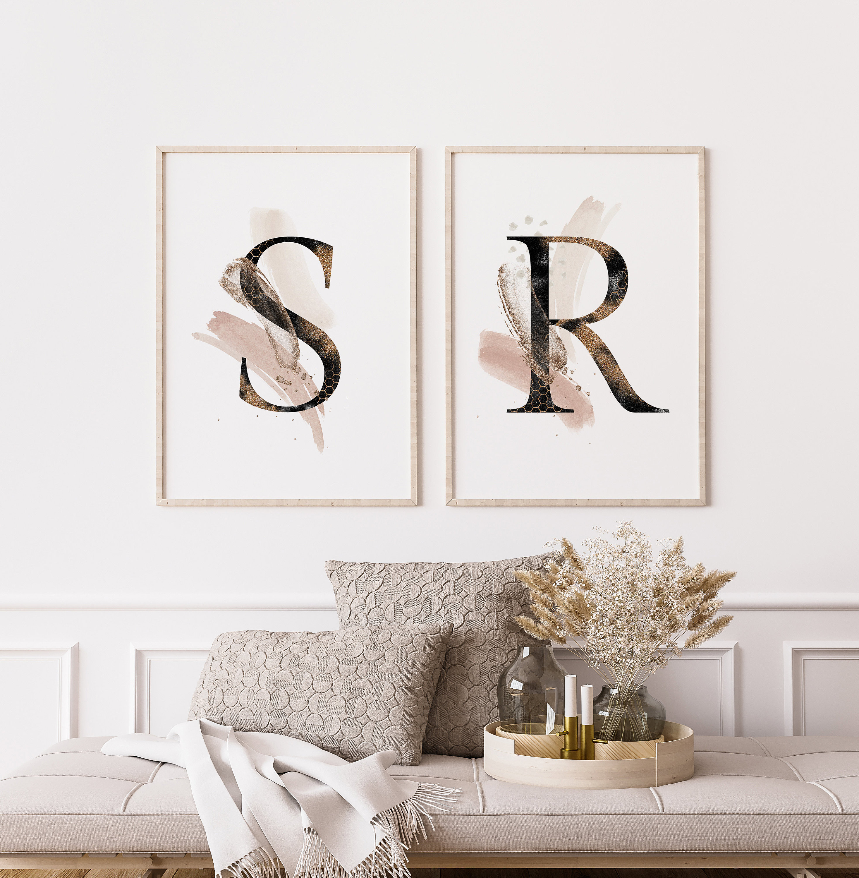 Letter S Alphabet Abstract Print Wall Art 4x6 5x7 A4 A3 A2 - Etsy UK