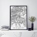 Elizabeth Bay, Sydney, Australia Art, City Map Print Wall Art A4 A3 A2 ...