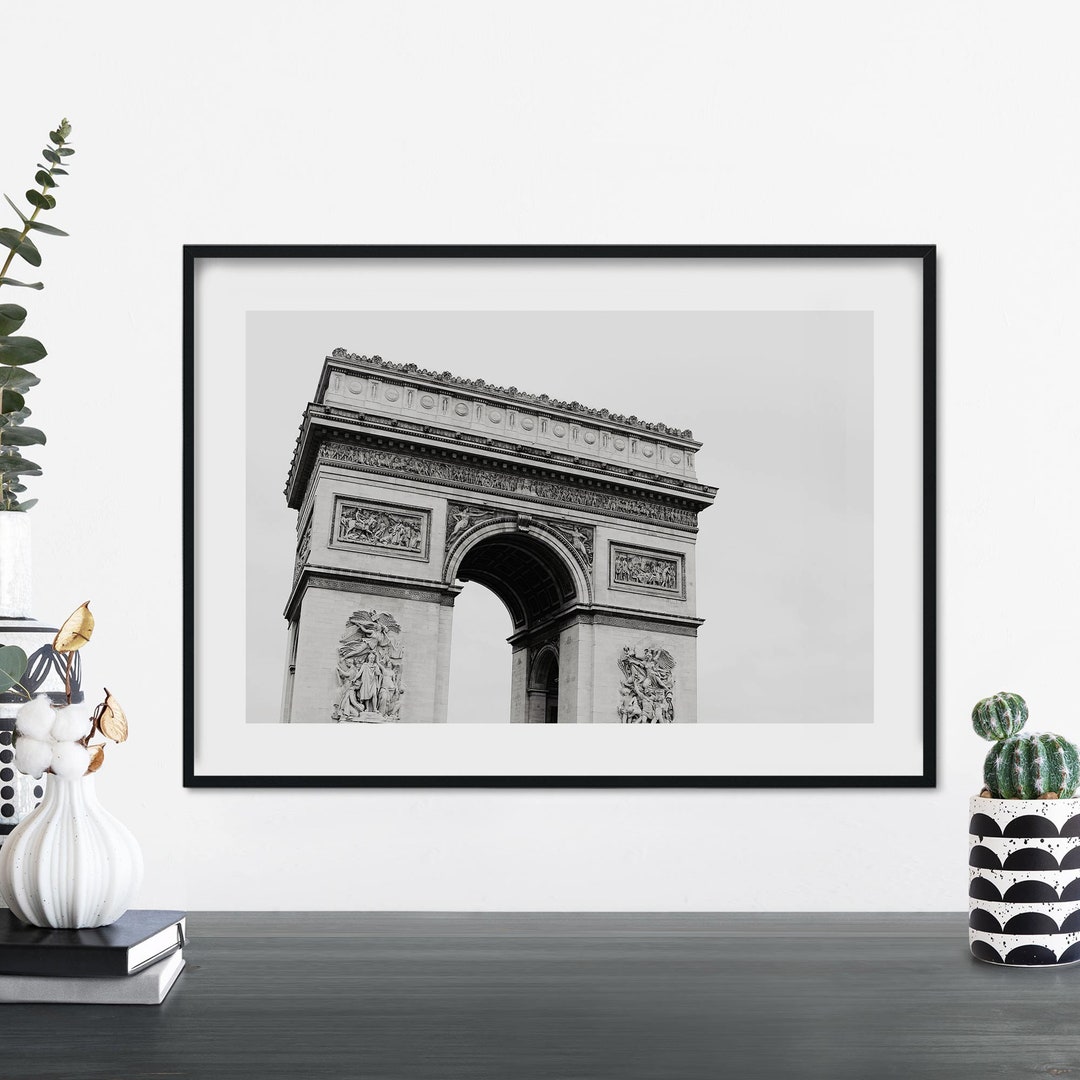 Arc De Triomphe, Paris Print Wall Art A4 A3 A2 A1 - Etsy Ireland