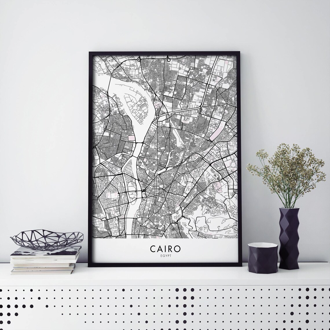 Cairo, Egypt Art, City Map Print Wall Art | A4 A3 A2 A1 - Etsy