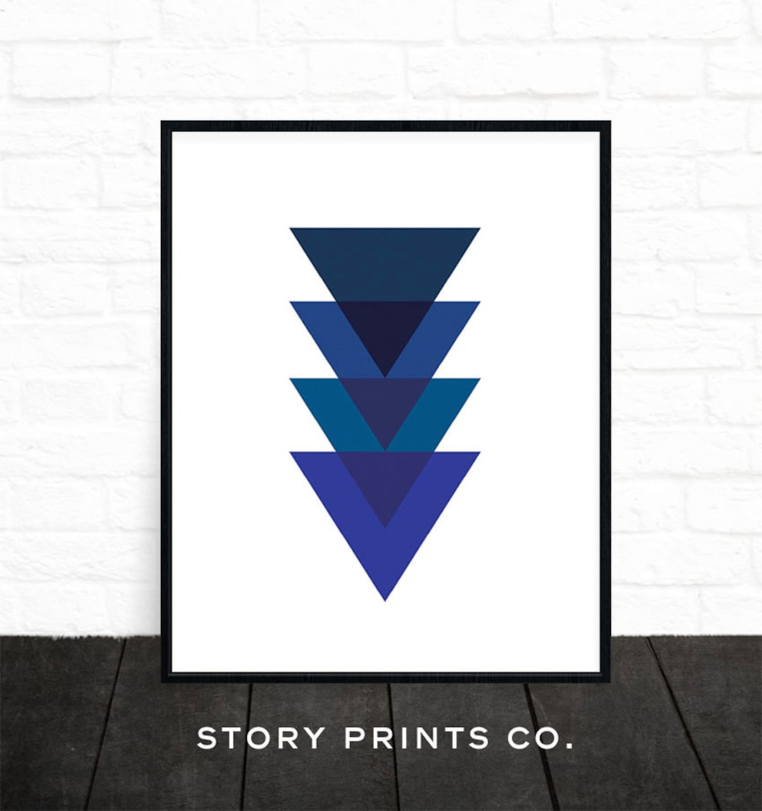 Triangle Art, Geometric Printable, Nursery Prints, Scandinavian Art ...