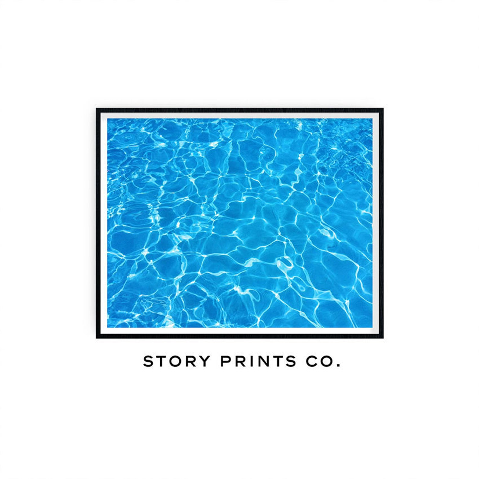 Swimming Pool Print, Beach Printable, Water Photography, Pool Water ...