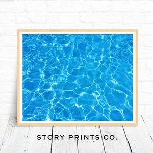 Swimming Pool Print, Beach Printable, Water Photography, Pool Water ...