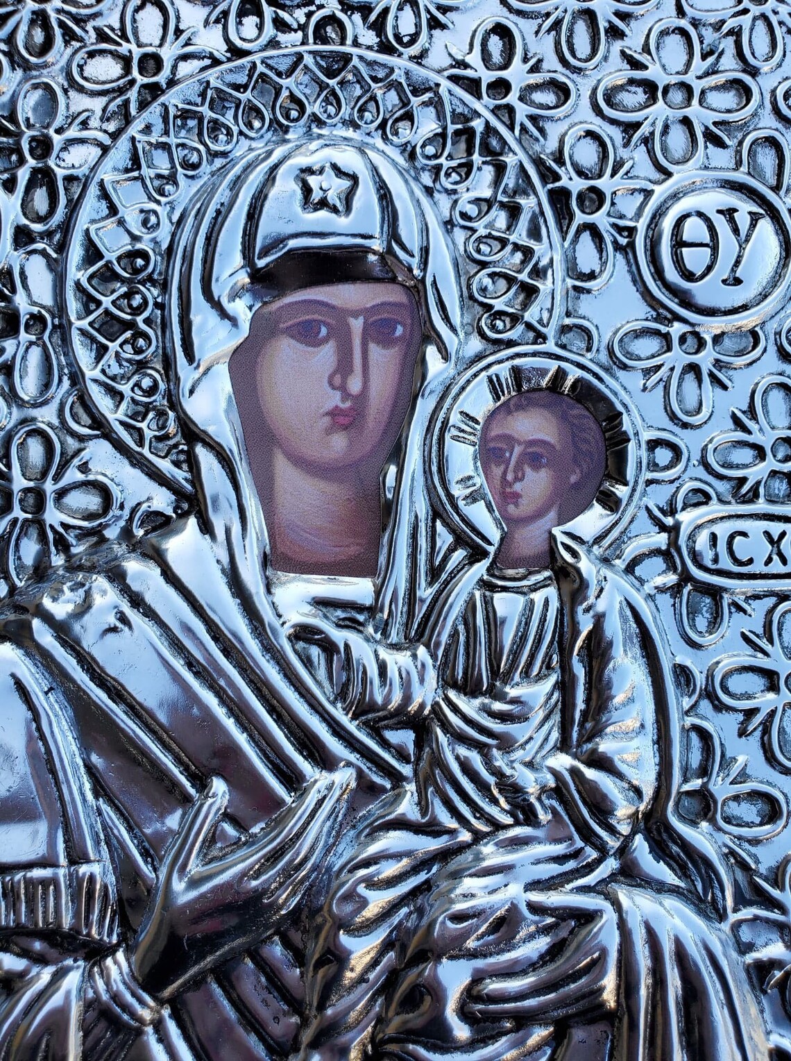 Stunning NEW Non-tarnish Religious Handmade Museum Quality Greek ...
