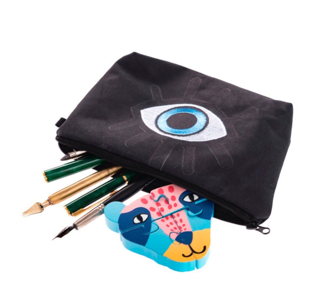 Evil Eye 3D Printing Lucky Eye, Accessories or Make up Bag, Fashion ...