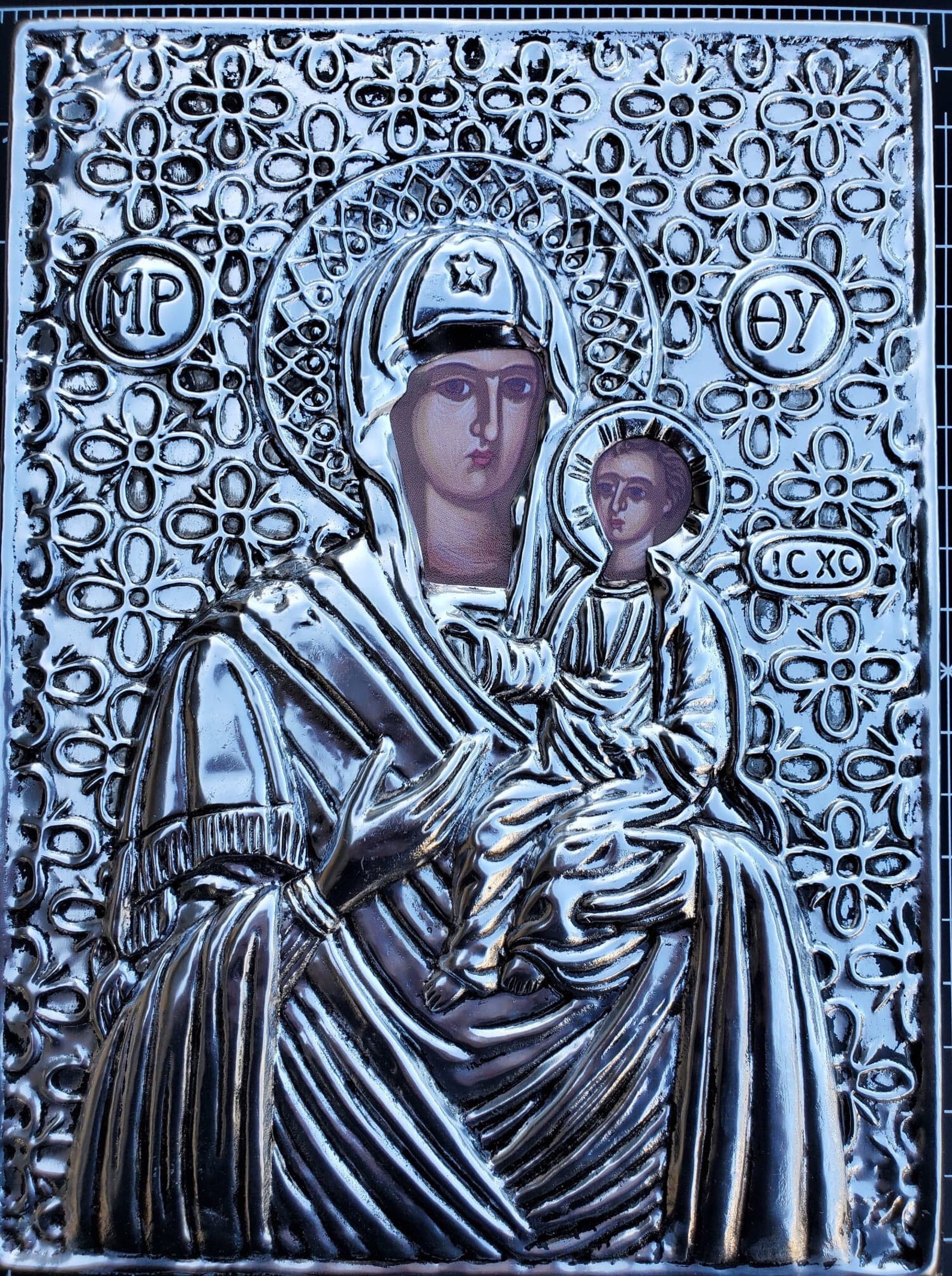 Stunning NEW Non-tarnish Religious Handmade Museum Quality Greek ...