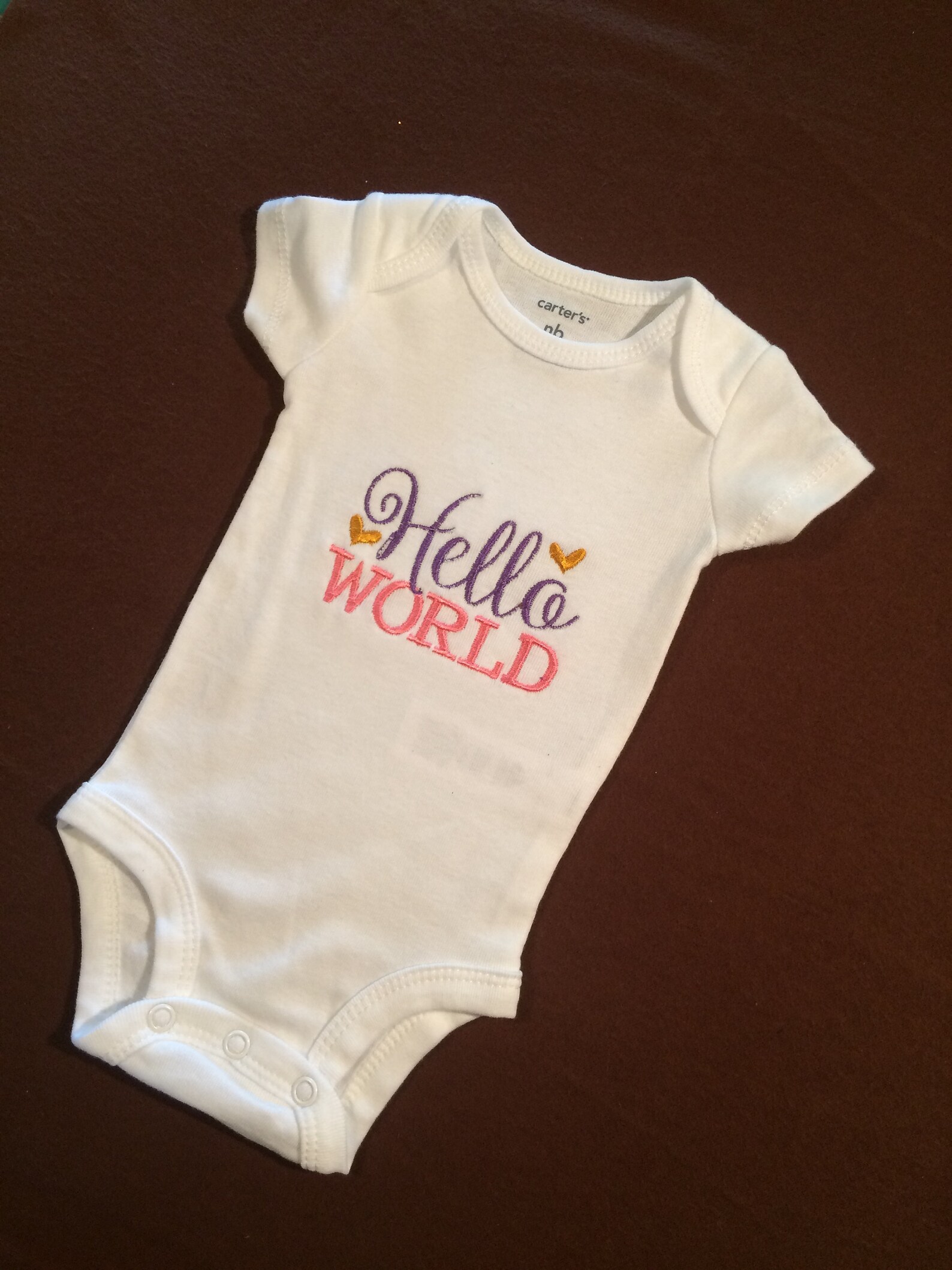 Hello World Onesie/ Newborn Onesie/babyshower Gift/ Welcome Home Baby ...