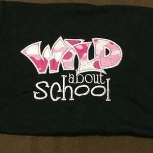 Wild About School/ Back to School Shirt/ Teacher Shirt - Etsy