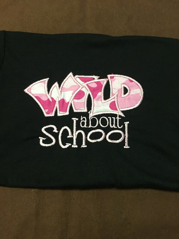 Wild About School/ Back to School Shirt/ Teacher Shirt | Etsy