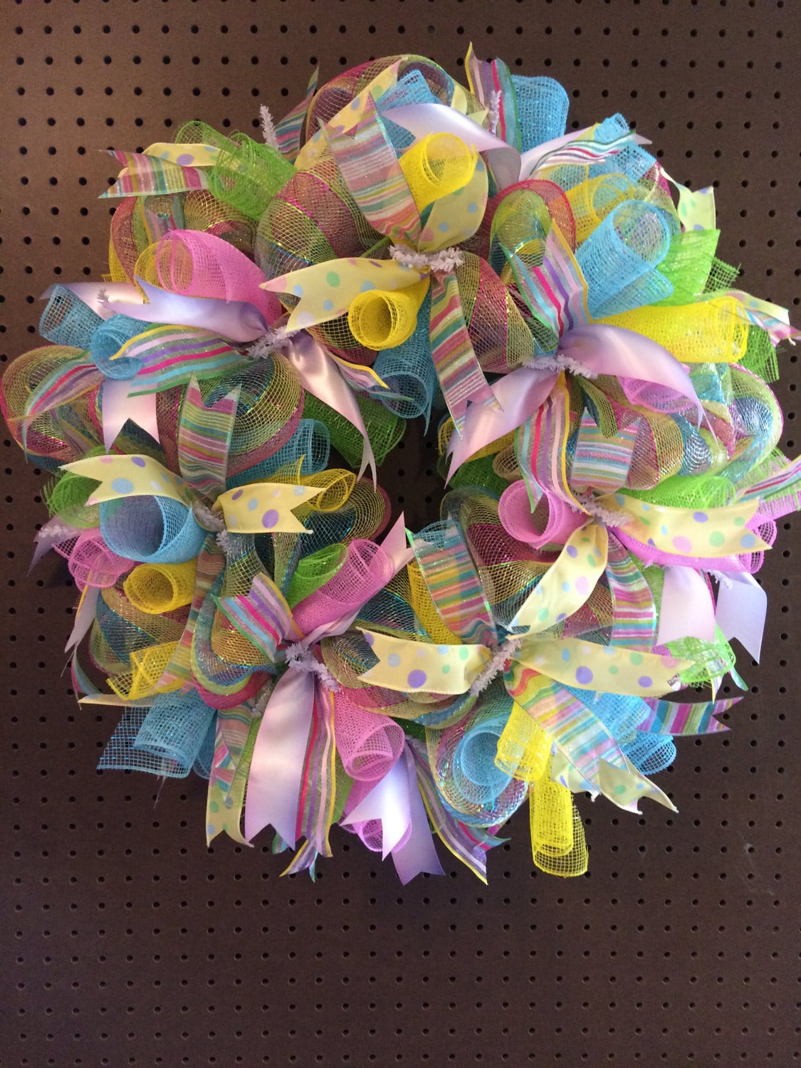 Spring Wreath/ Spring Mesh Wreath/easter Wreath/easter Mesh Wreath ...