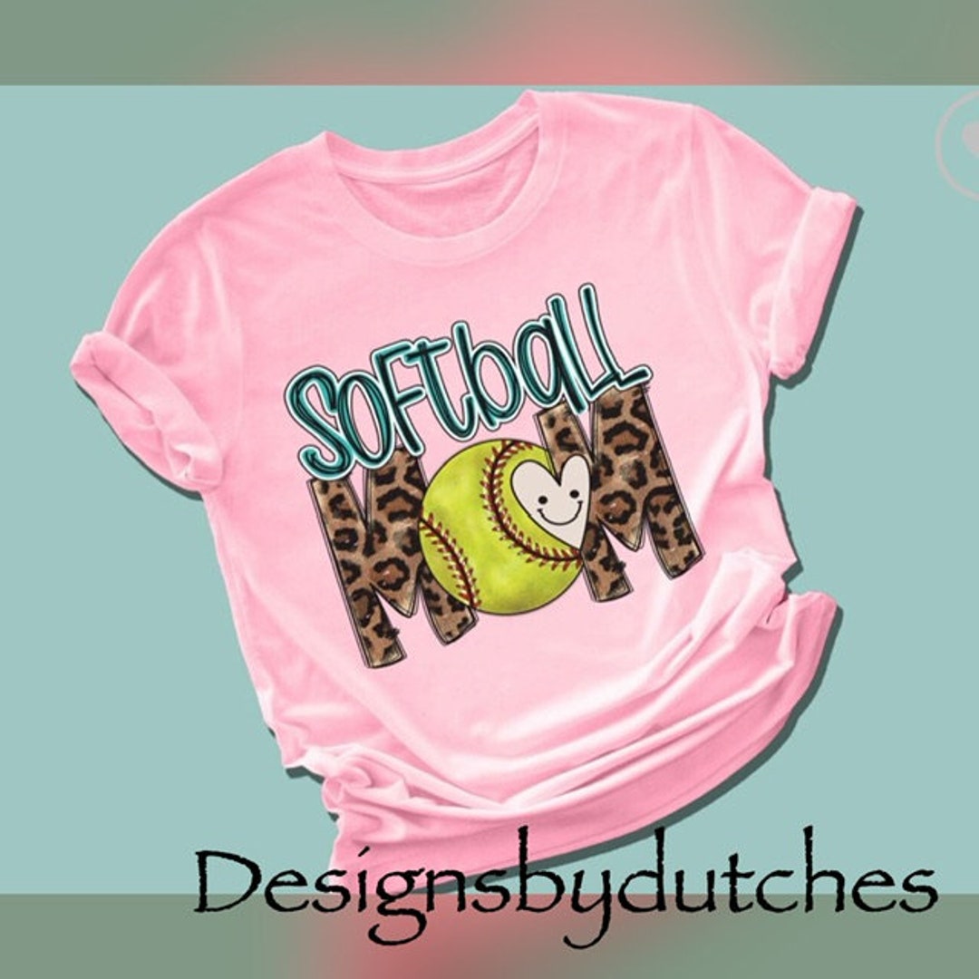 Leopard Softball Mom Shirt: DTF Bella Canvas or Jerzees Unisex - Etsy