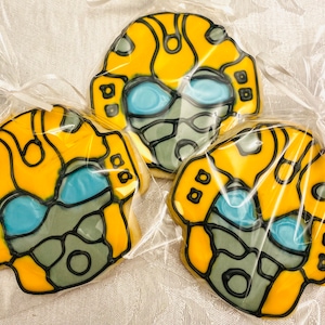 Bumblebee Transformer Sugar Cookie Perfect for a Birthday - Etsy