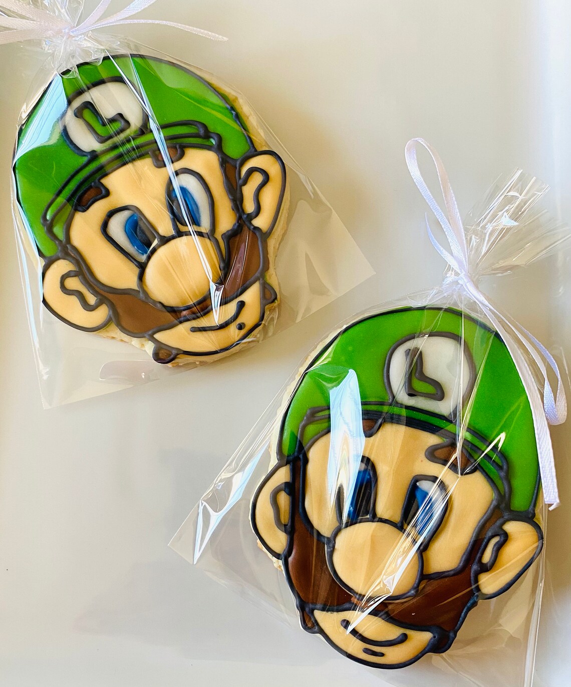 Luigi Sugar Cookie- Perfect for a Birthday Celebration or Party Favors ...