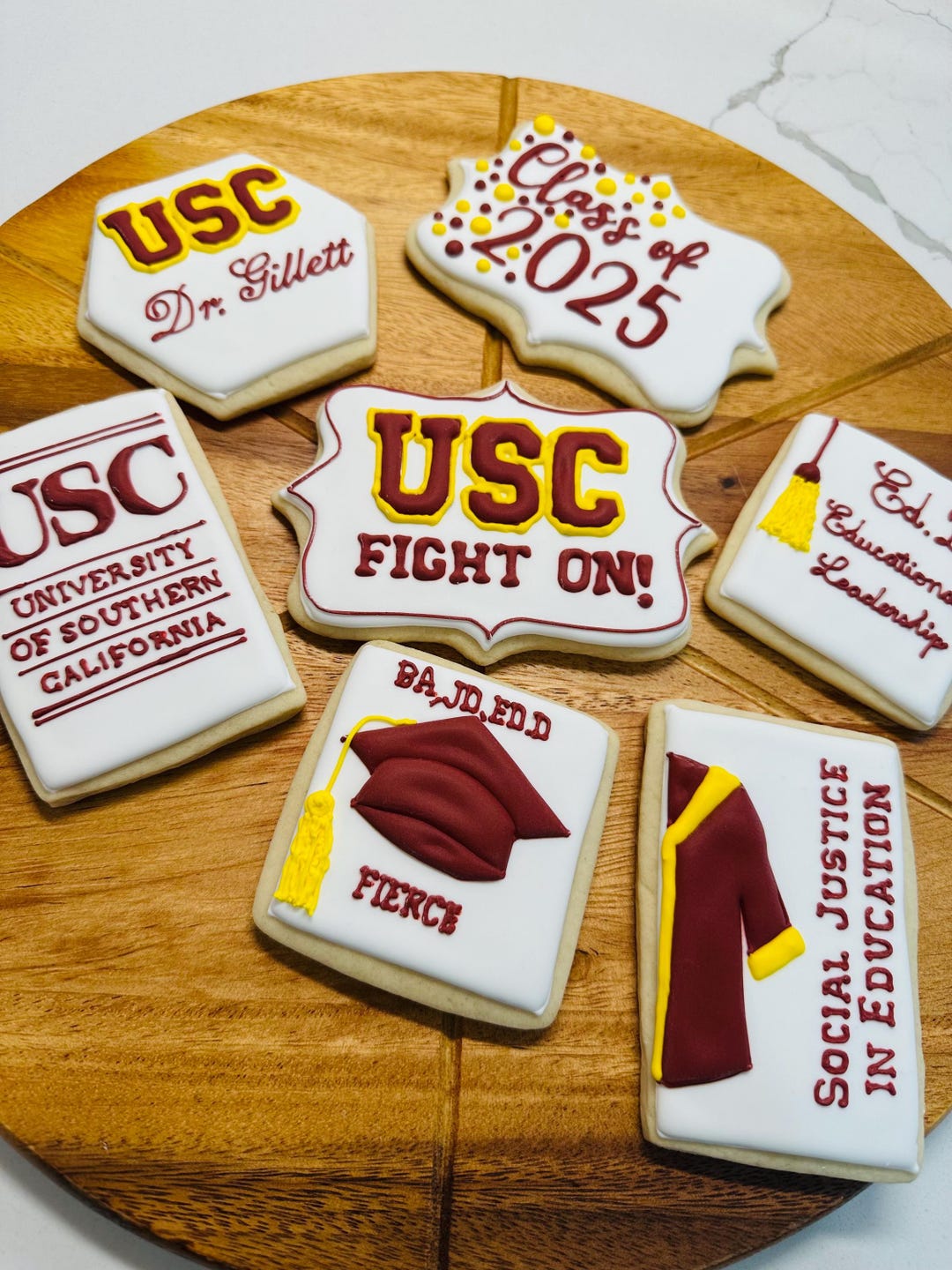 USC Customized School Major Sugar Cookies- Handmade Icing Customize ...