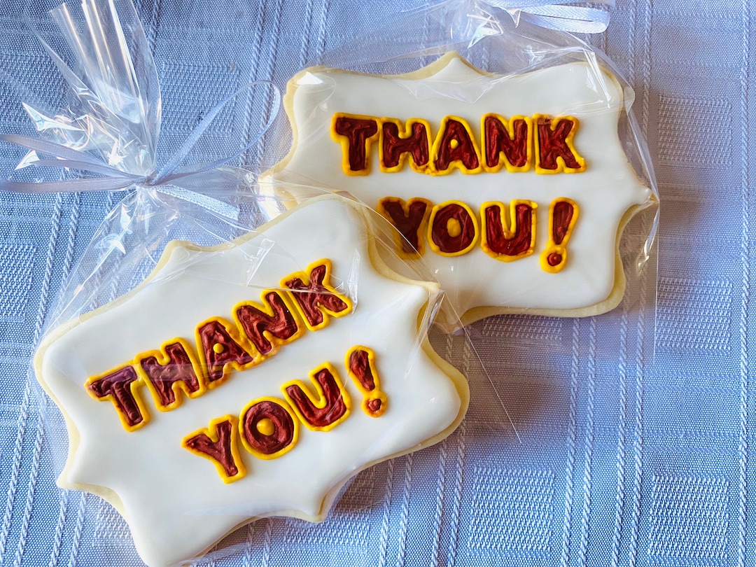 Thank You - USC Fight on Sugar Cookies- Handmade Icing Customize Gift ...