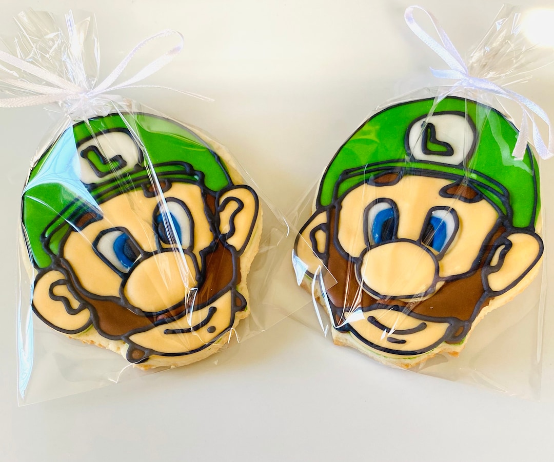 Luigi Sugar Cookie- Perfect for a Birthday Celebration or Party Favors ...