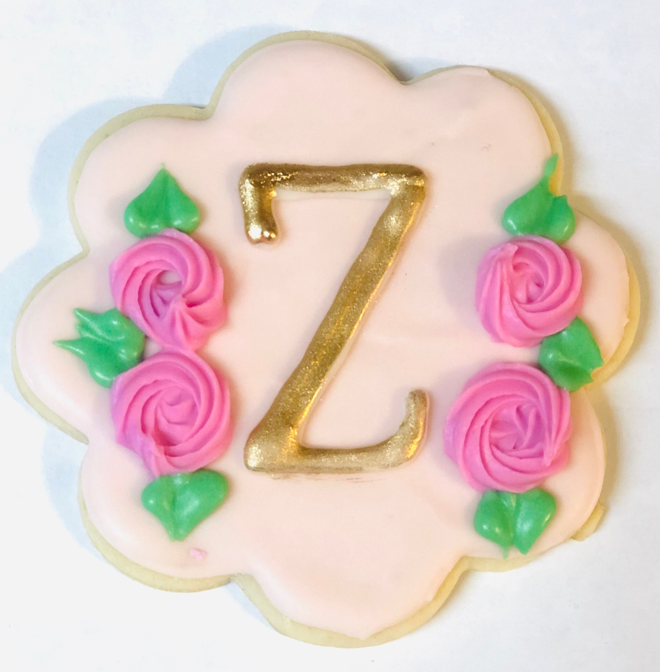 Customized Initial plaque Sugar Cookies handmade icing | Etsy