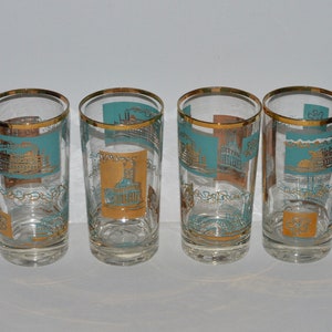 Libbey Southern Comfort Mid-century Tumblers, Steamship Design Tumblers ...