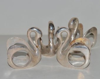 Swan Napkin Rings - Etsy