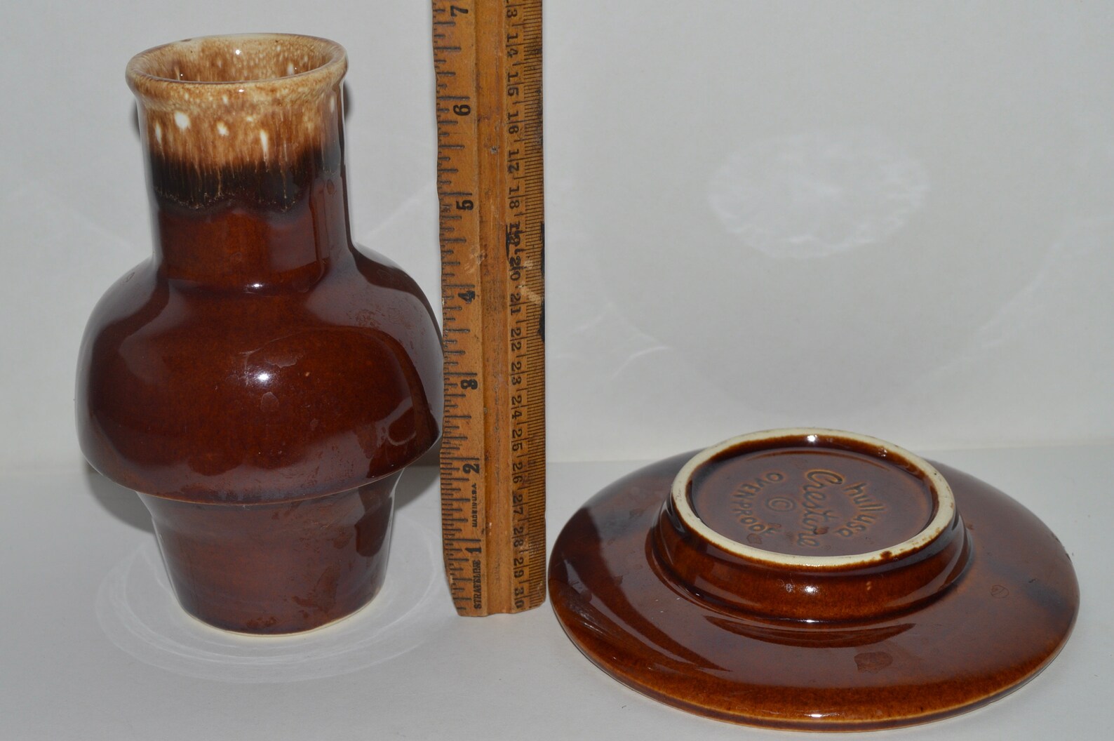 Hull Pottery Brown Drip Tea Set, Hull Crestine Pottery, Brown Drip ...