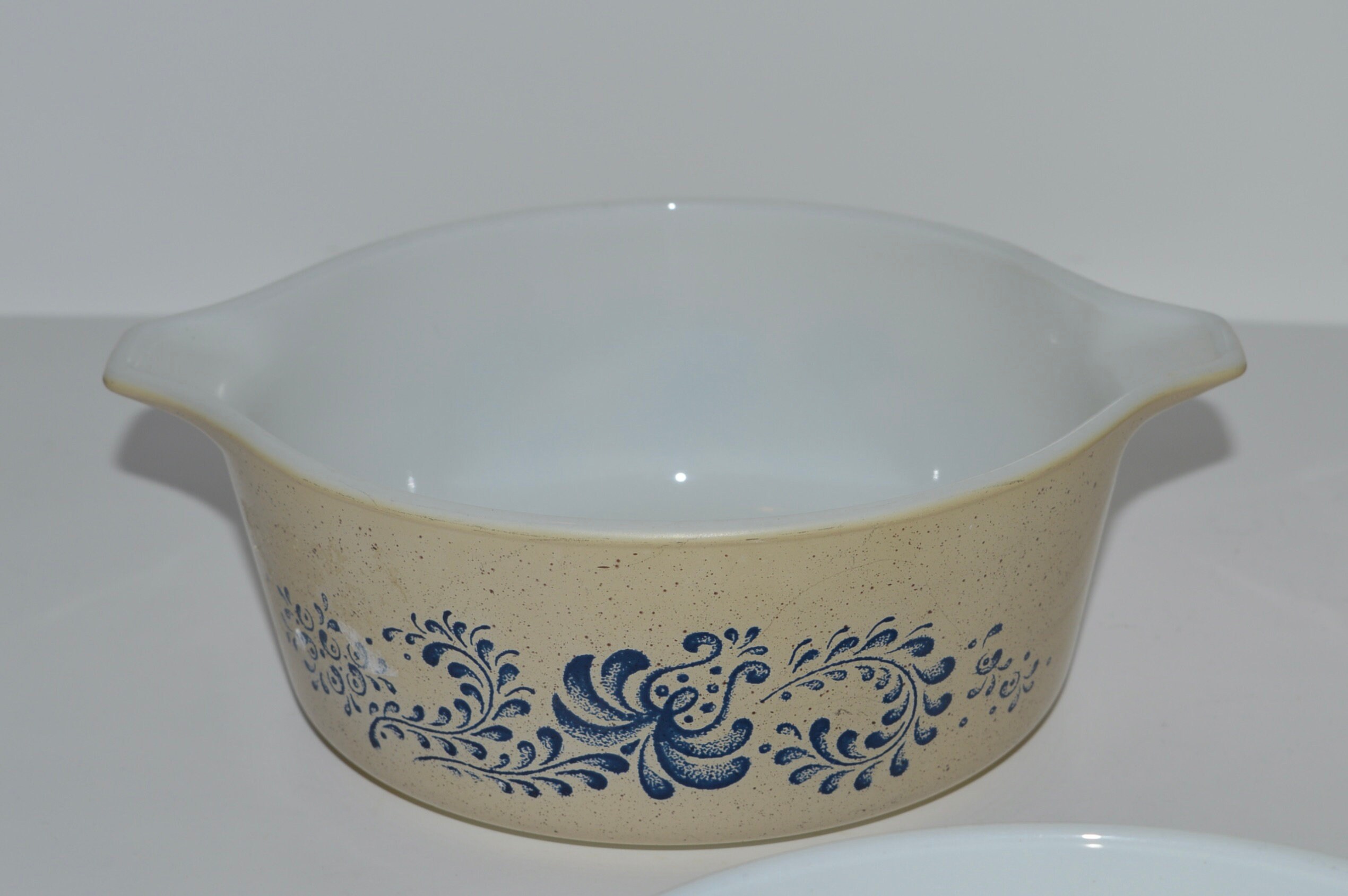 Pyrex Bake Serve Store Set Pyrex Homestead Blue on Beige - Etsy
