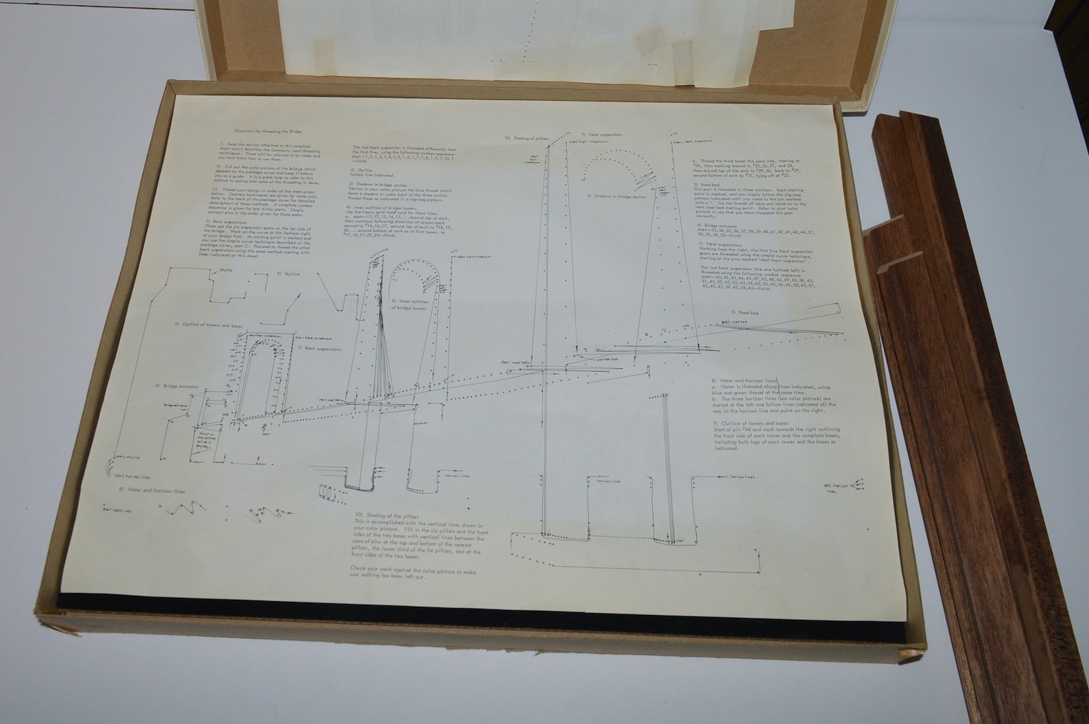 Threadcraft String Art Kit Suspension Bridge String Art Do - Etsy
