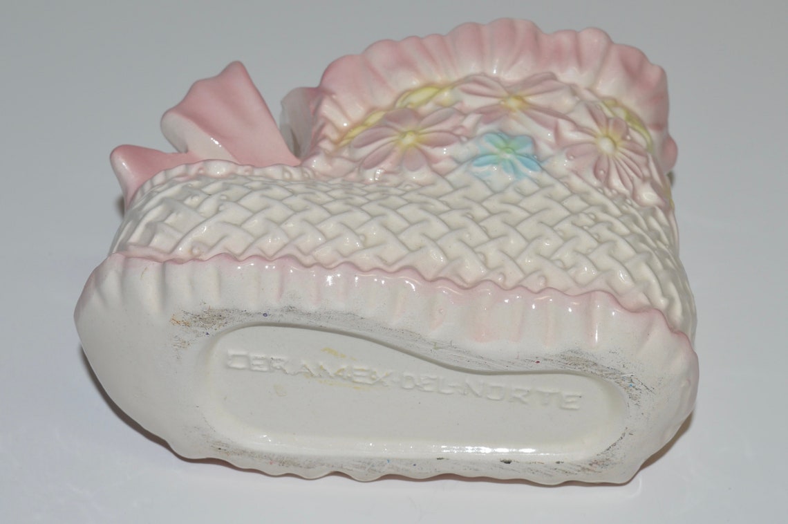 Vintage Ceramex Del Norte Planter, Baby Bootie Planter, Ceramex Planter ...