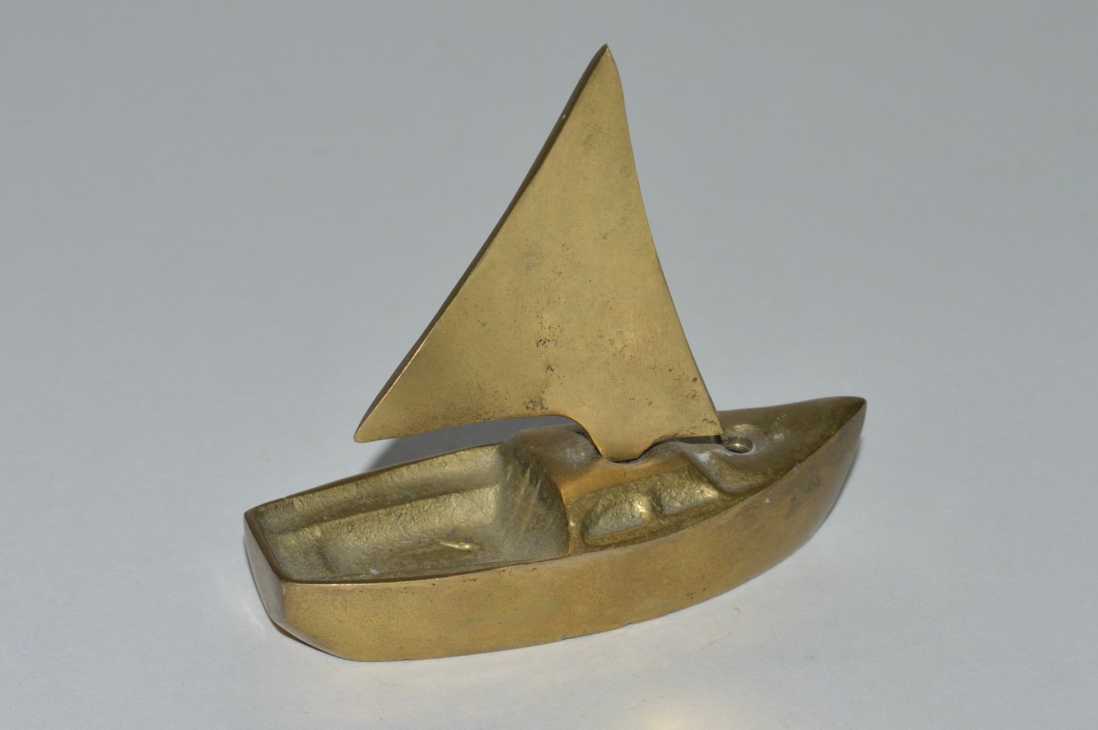 Brass Boat Figurine Sailboat Statuette Miniature Sailing - Etsy
