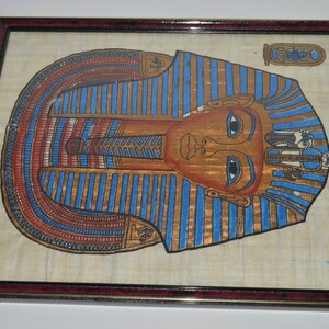 Egyptian Papyrus Picture, Framed Papyrus Painting, Egyptian Art Wall ...
