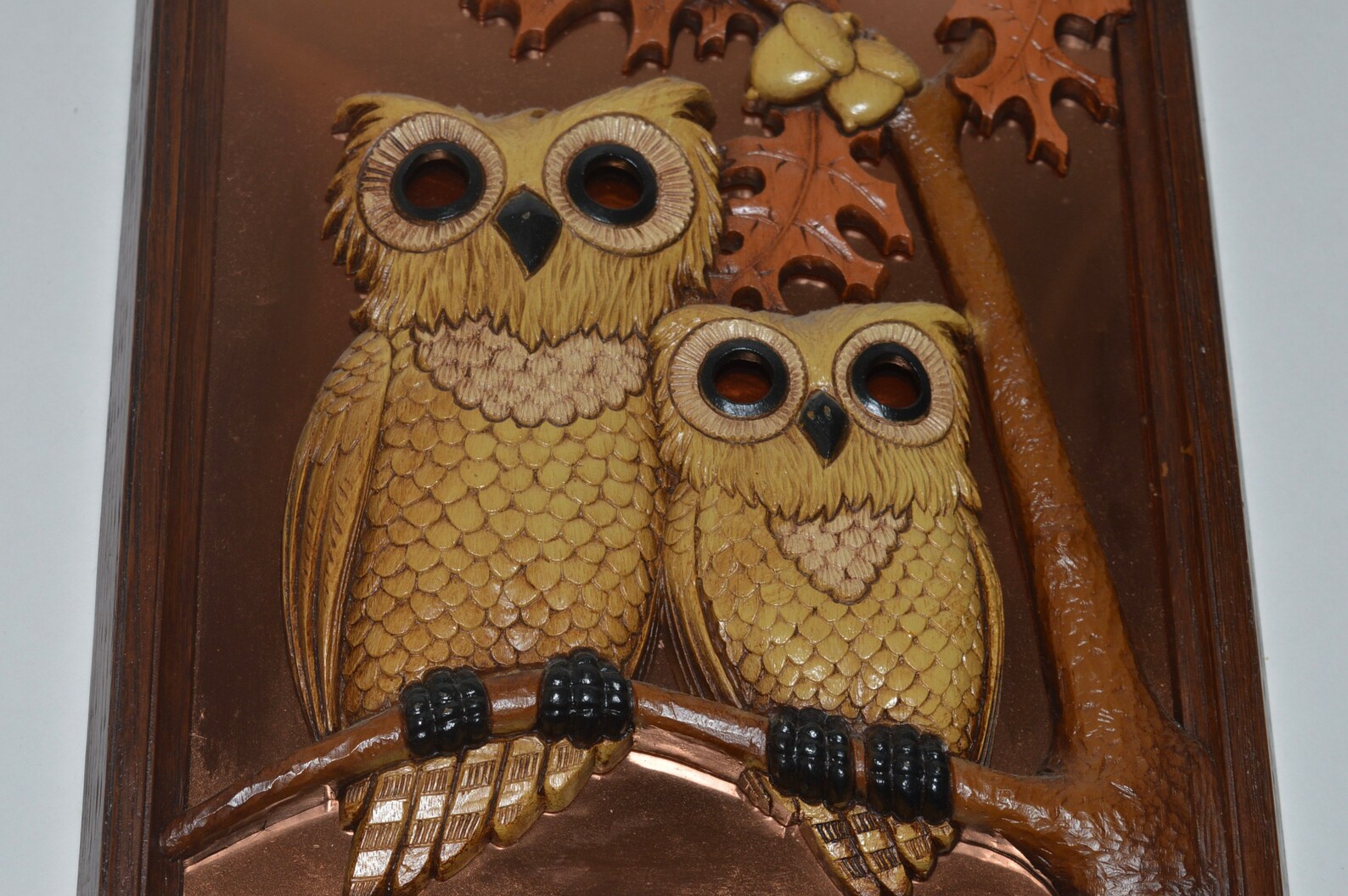Coppercraft Guild Owl Wall Hanging Owls on Branch Retro Owl - Etsy