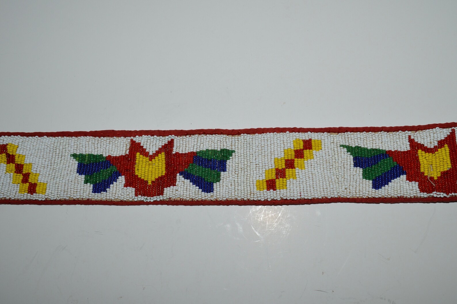 Vintage Beaded Sash Belt Native American Style Belt Seed - Etsy
