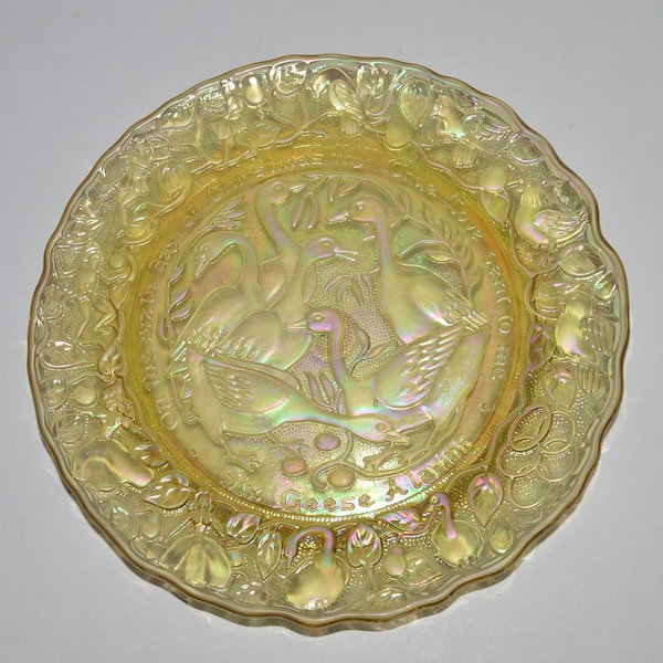 Carnival Glass Plate - Etsy