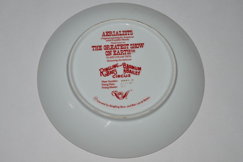 Ringling Brothers Barnum Bailey Circus Collector Plates, Franklin Moody ...