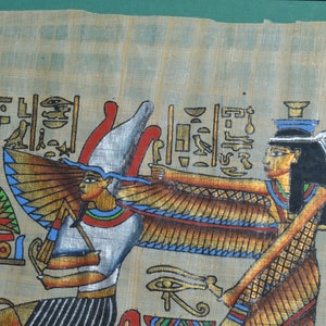 Egyptian Papyrus Picture, Framed Papyrus Painting, Signed Egyptian Art ...