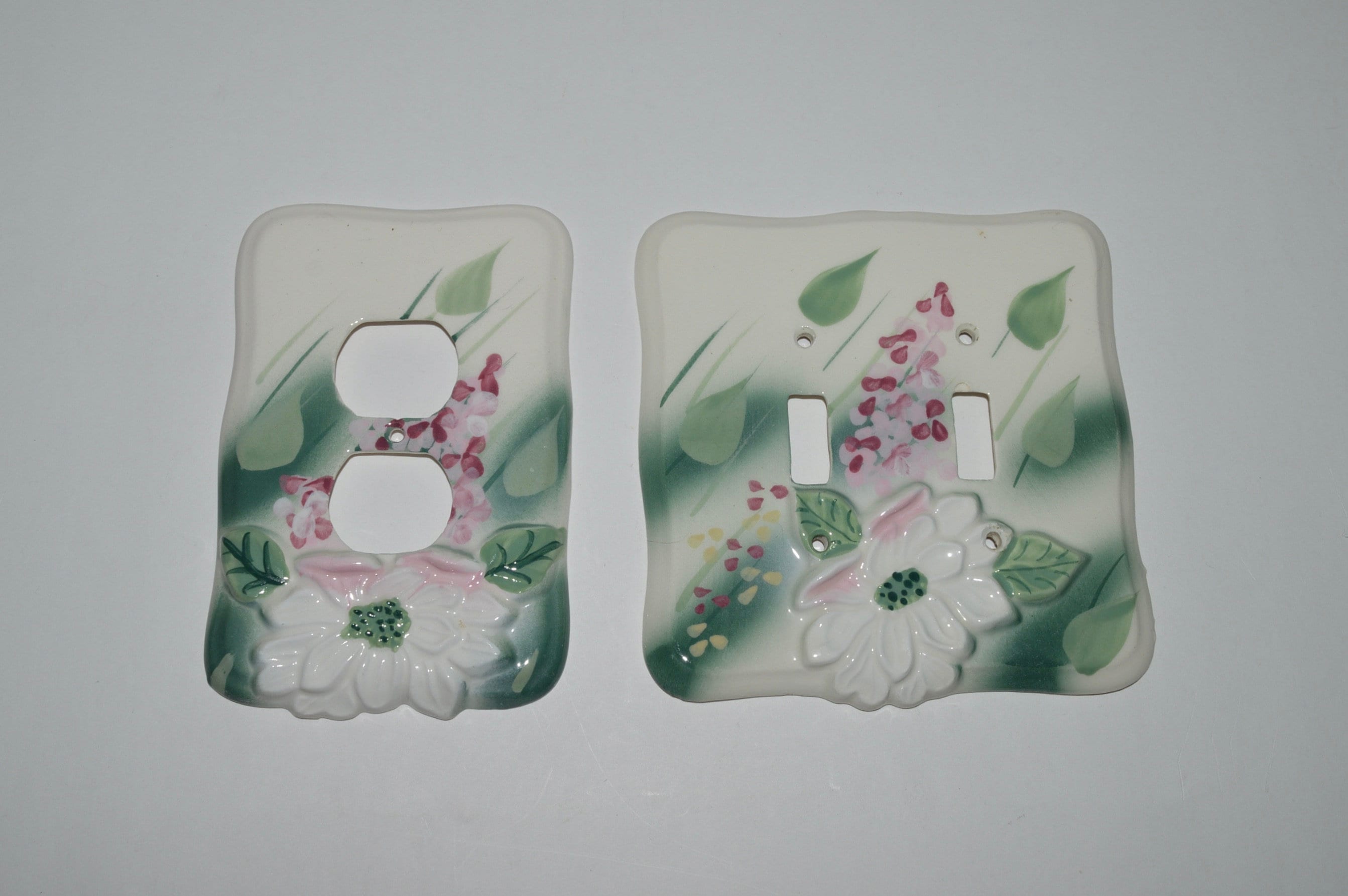 Vintage Porcelain Light Switch Plate and Outlet Cover Green - Etsy