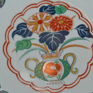 Arita Imari Fan Pattern Shallow Bowl or Charger, Hand Painted Imari ...