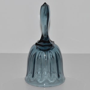Vintage Fenton Glass Bell, Blue Glass Bell, Fenton Art Glass ...