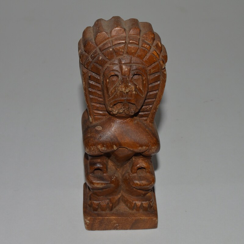 Hand Carved Tiki - Etsy