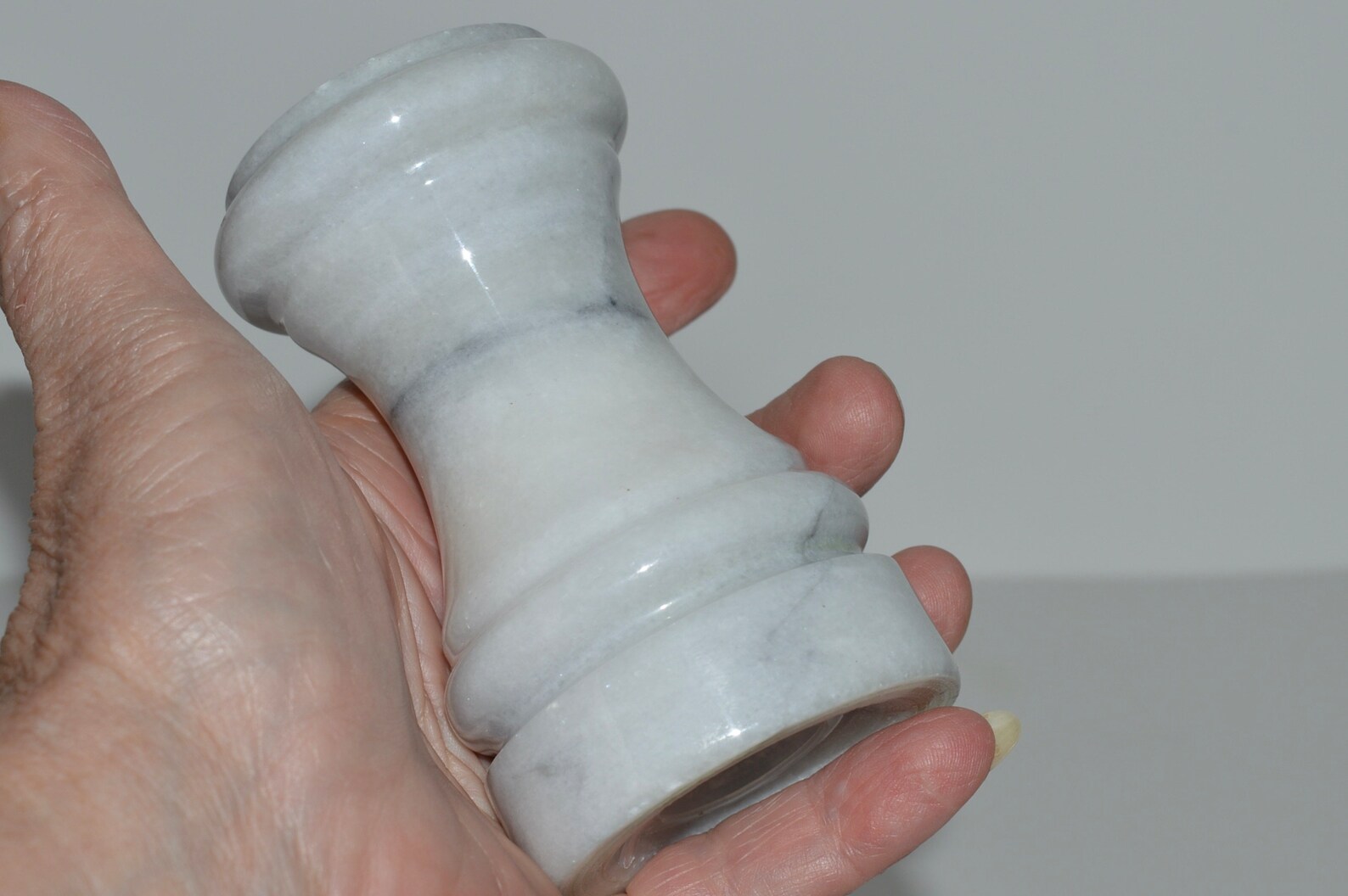 Marble Salt and Pepper Stone Salt Shaker Set Vintage White - Etsy