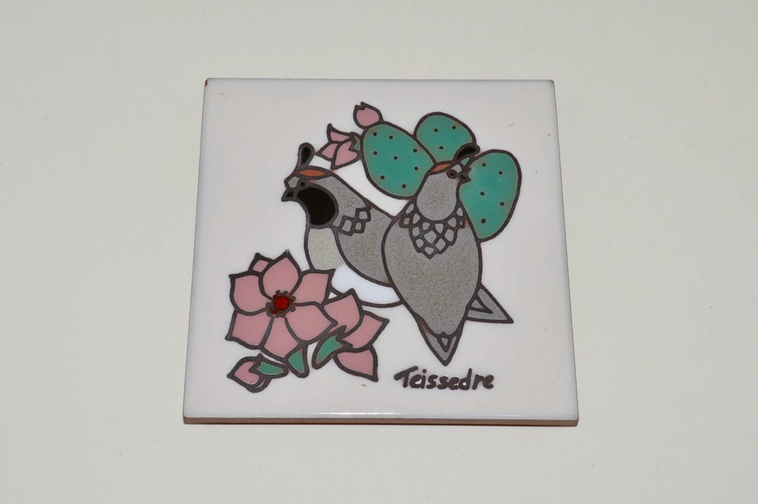 Cleo Teissedre Tile, Southwest Art Tile, Teissedre Tile Trivet ...