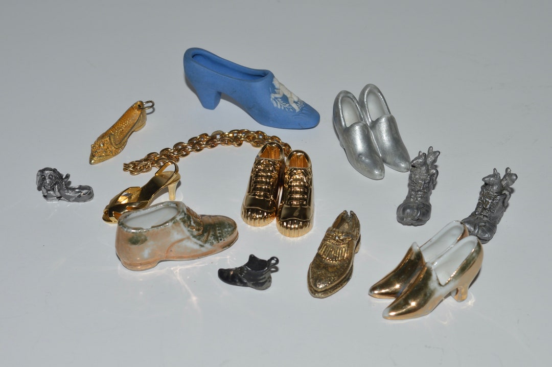 Miniature Shoes, Little Shoe Collection, Tiny Shoes, Shoe Figurines ...