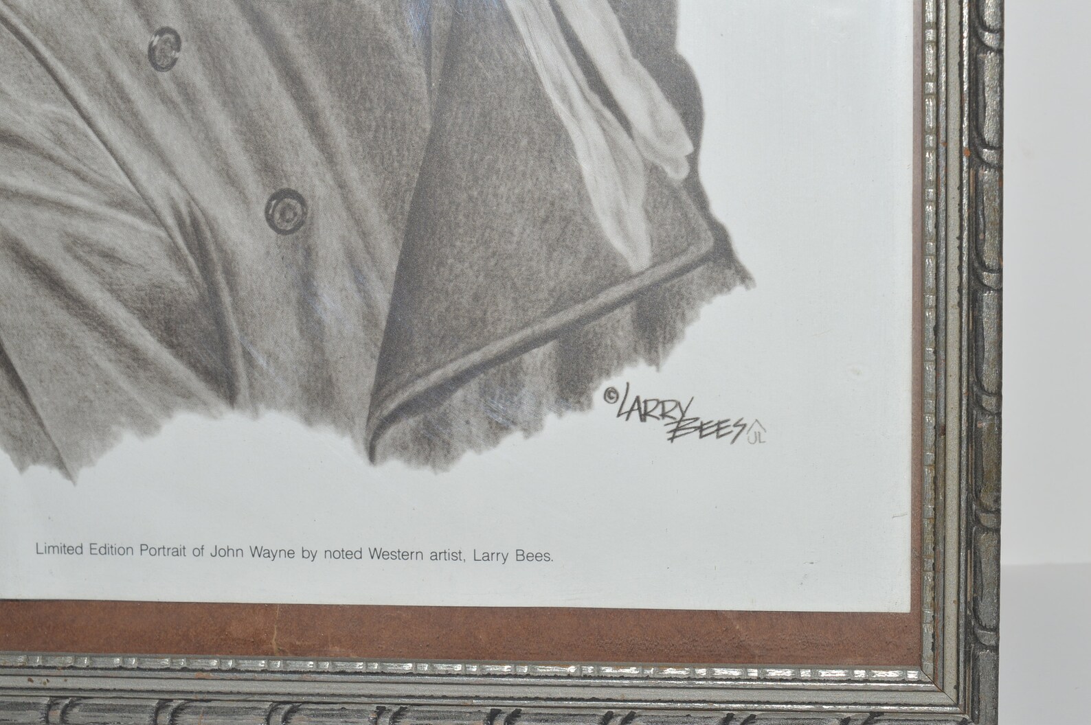 Framed John Wayne Print, Larry Bees Limited Edition Print, John Wayne ...