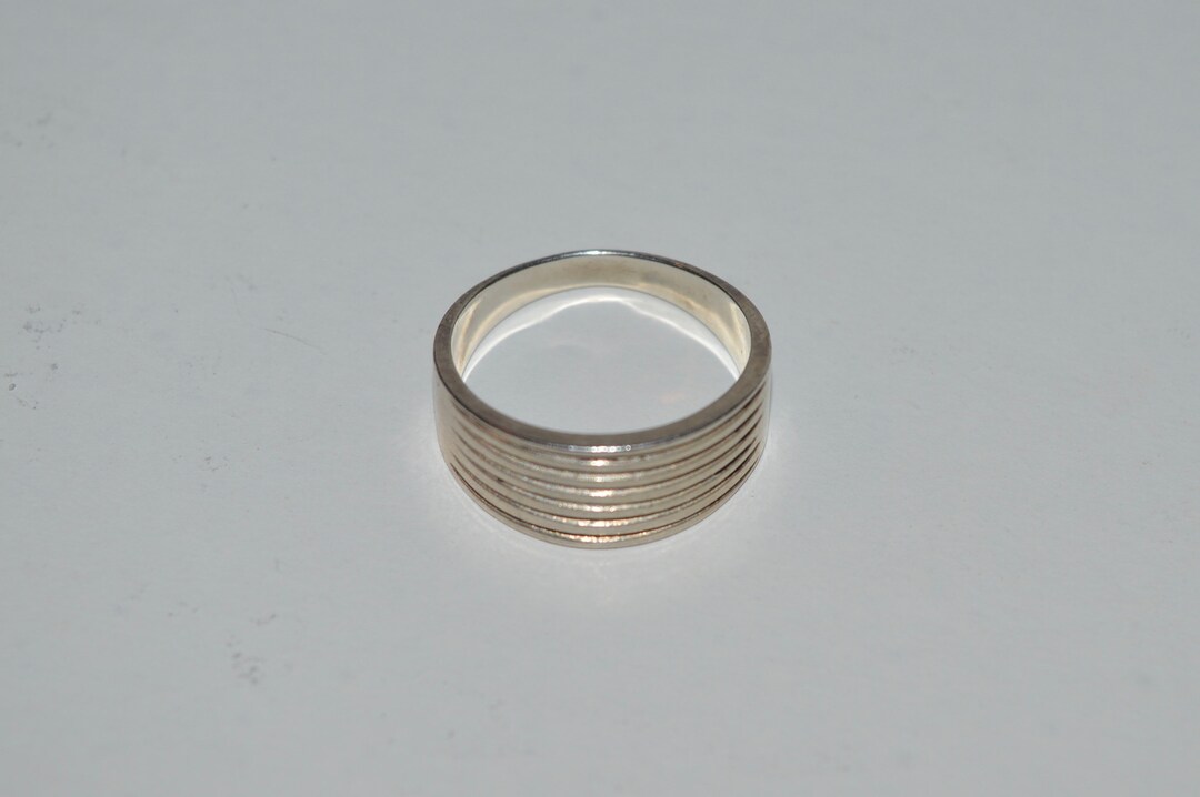 Sterling Wide Pinky Band, Silver Wrap Style Ring, 925 Sterling Pinky ...